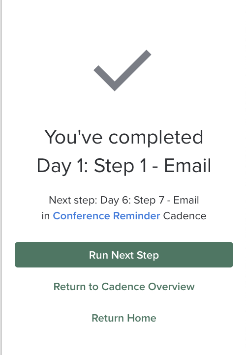 Run Cadence Steps