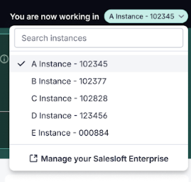 Switch Your Salesloft Instance