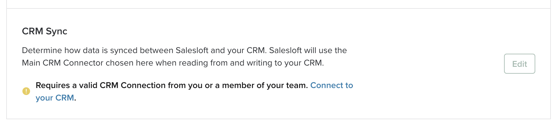 Manage CRM Sync