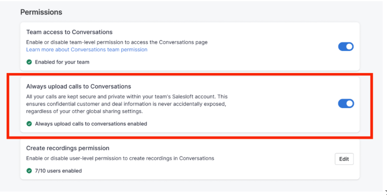 Manage Conversations