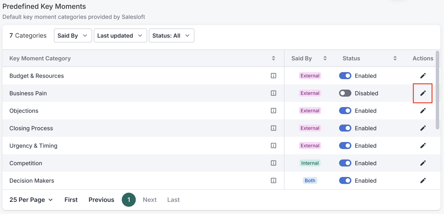 Manage Key Moments