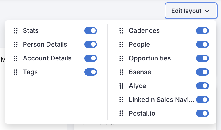Person Profile Page Overview