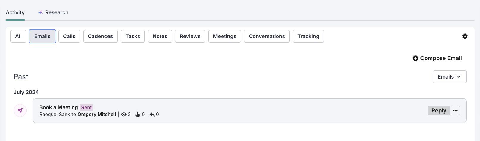 Send Emails from Salesloft