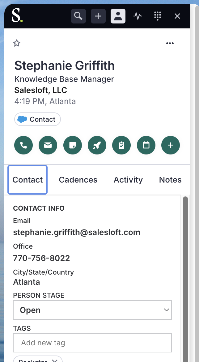 Salesloft Chrome Extension Overview